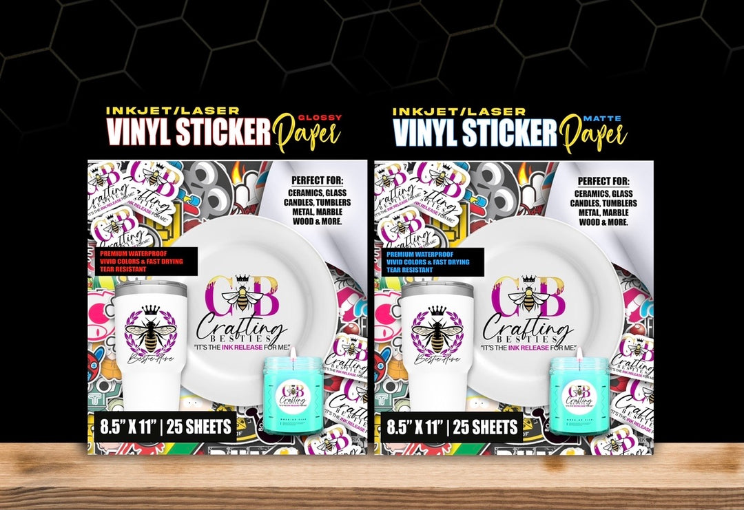 Vinyl Sticker Paper Glossy | Crafting Besties Sasha | Waterproof ...